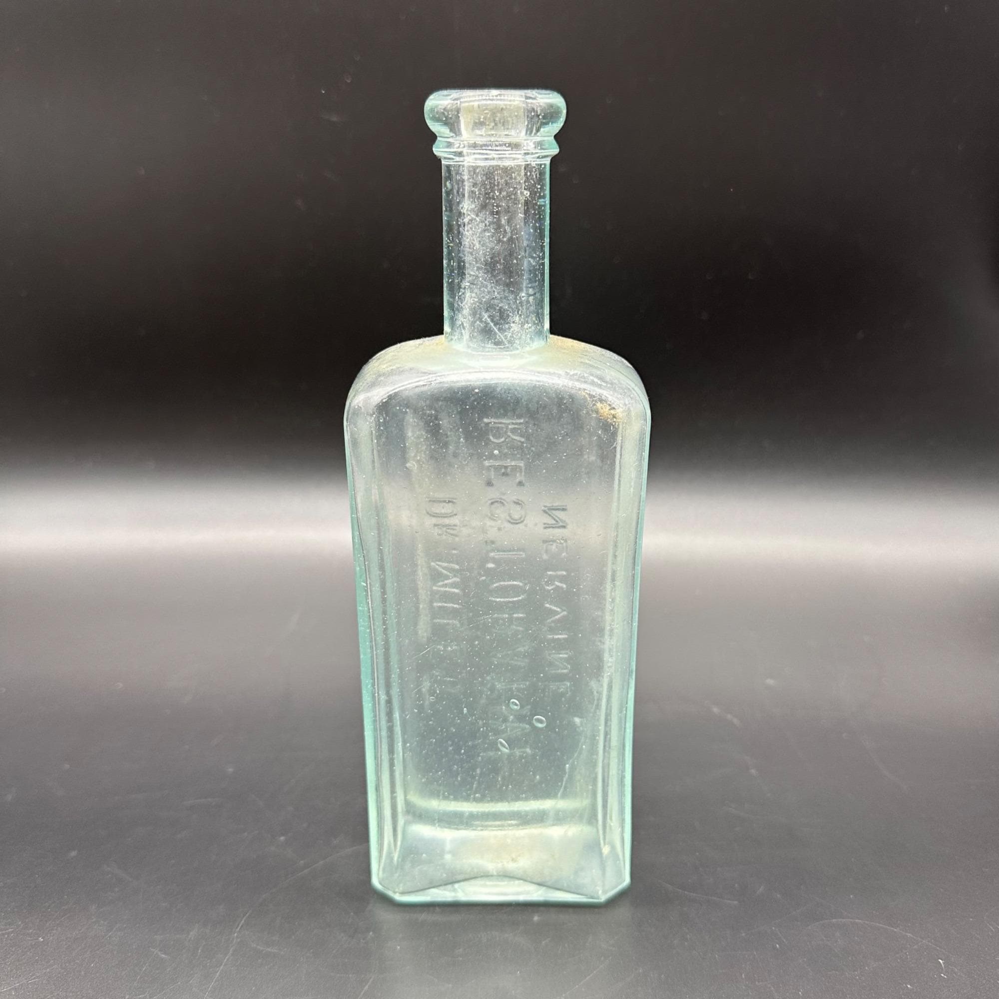 Antique Pharmaceutical Bottle Dr Miles Restorative Nervine Aqua 1890 to ...