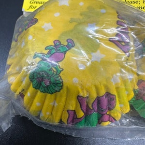 Vintage Baking Cups Barney Garfield Wilton Mini Cupcake Party - Etsy