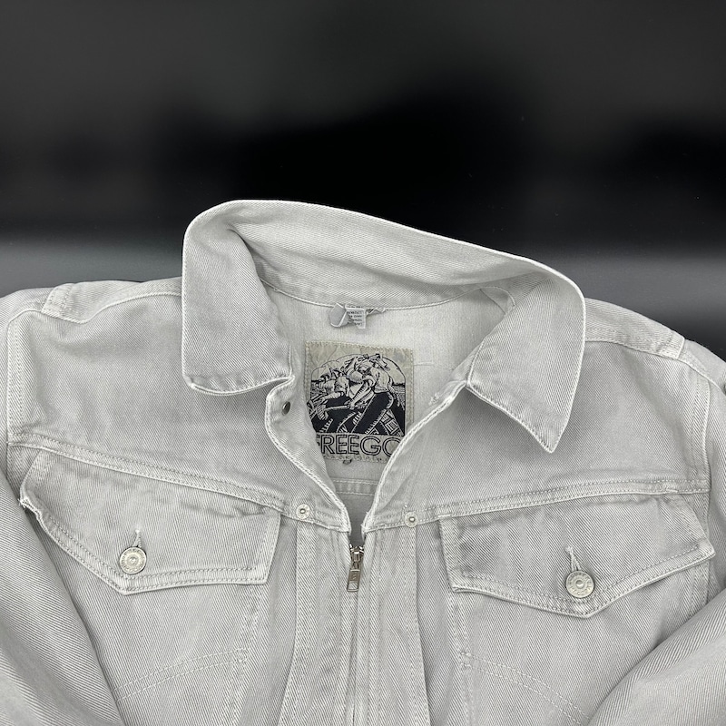 Grunge Denim Jacket - Etsy