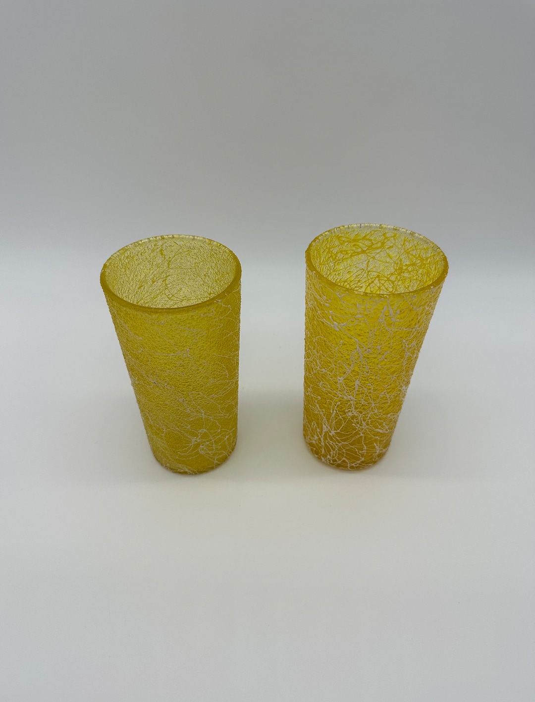 Vintage Spaghetti String Glasses Tumblers Mid Century Modern Set of 2 ...