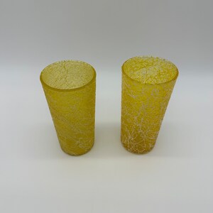 Vintage Spaghetti String Glasses Tumblers Mid Century Modern Set of 2 ...