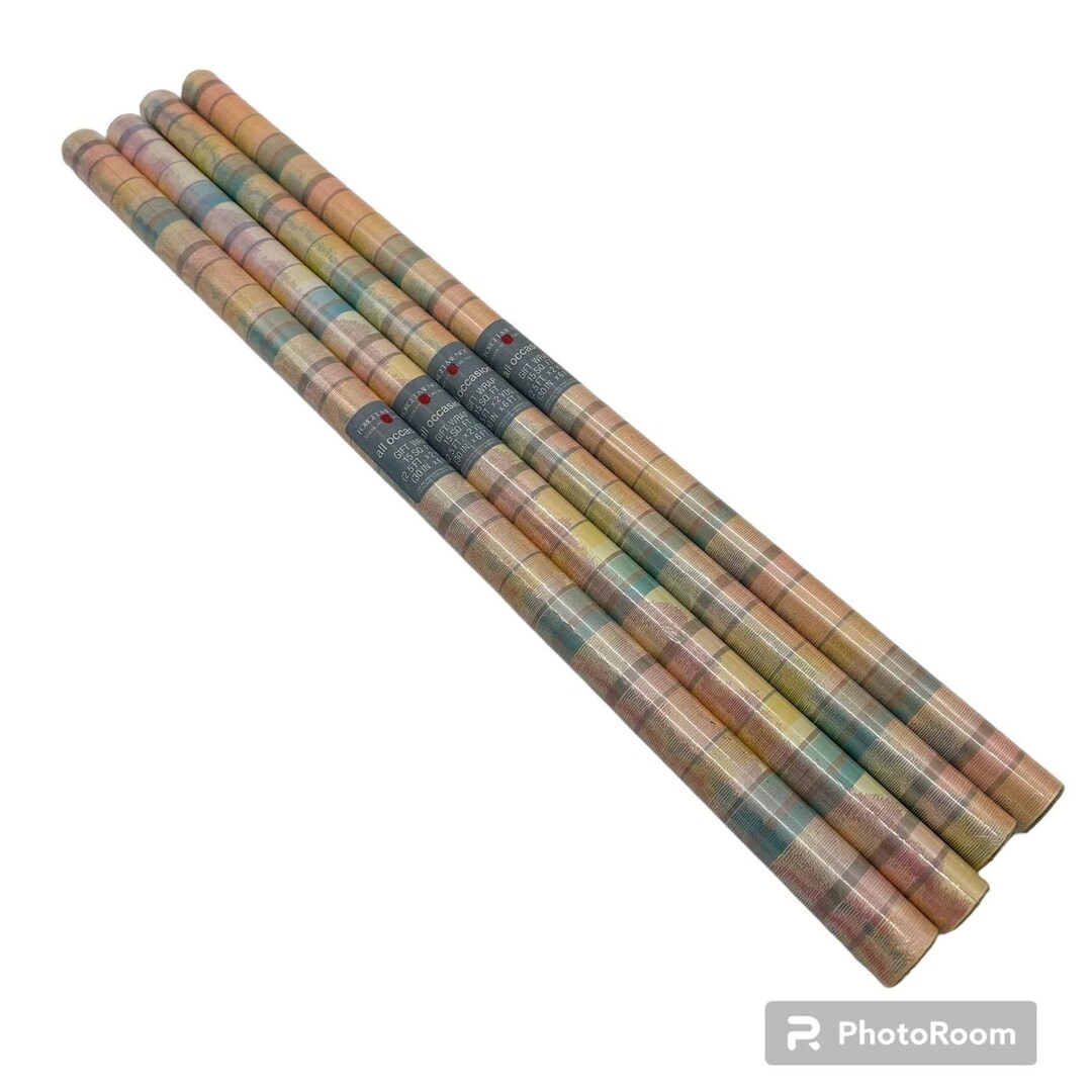 Vintage Gift Wrap Wrapping Paper 1990s Pastel Southwestern Abstract ...