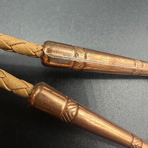 Vintage Solid Copper Bolo Tie Bell Trading Post Thunderbird Albuquerque ...