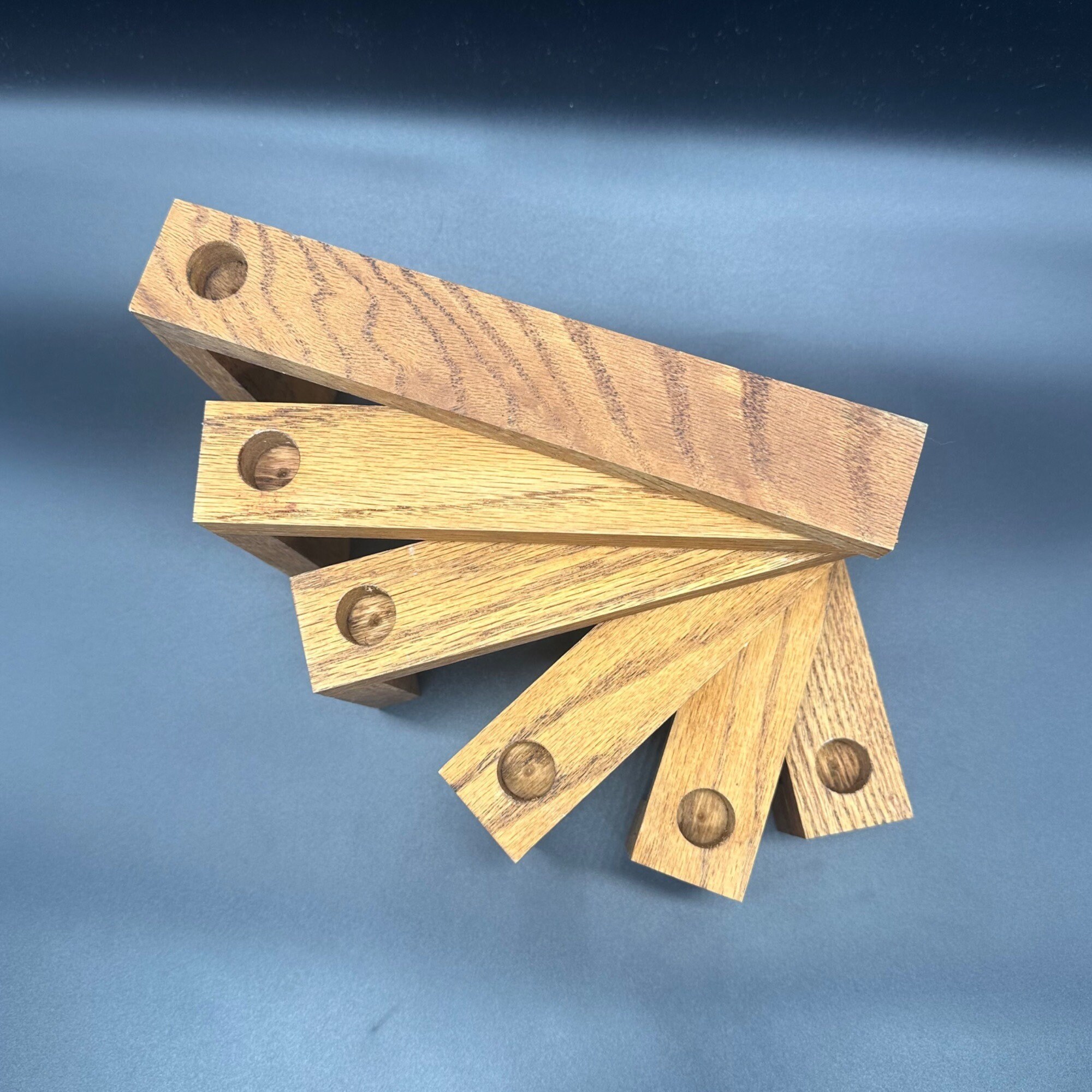 Vintage Candle Holder Wooden Reticulating Mid Century Modern 7 Candles ...