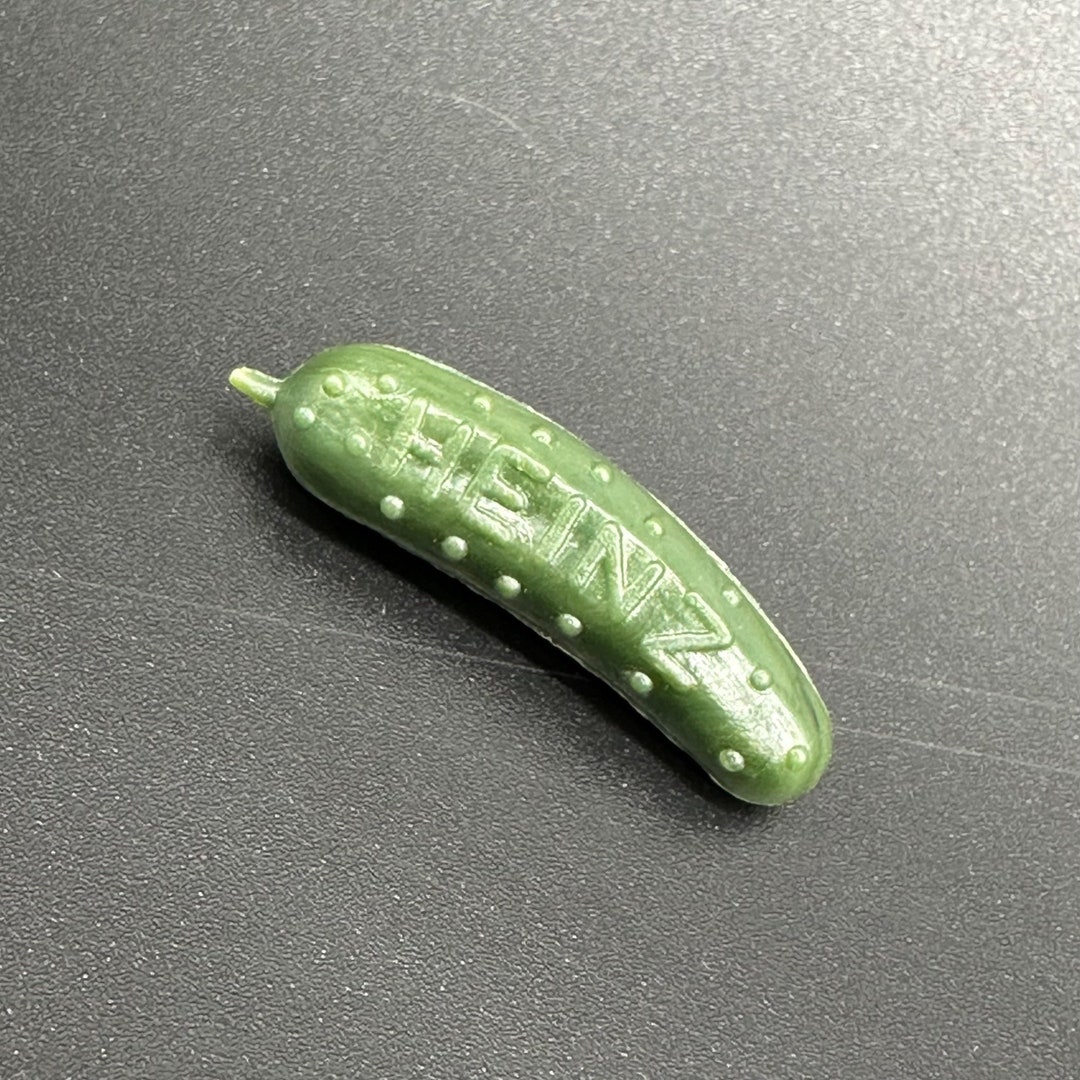 Vintage Pickle Pin Heinz Green Kitschy Jewelry Plastic Promo ...