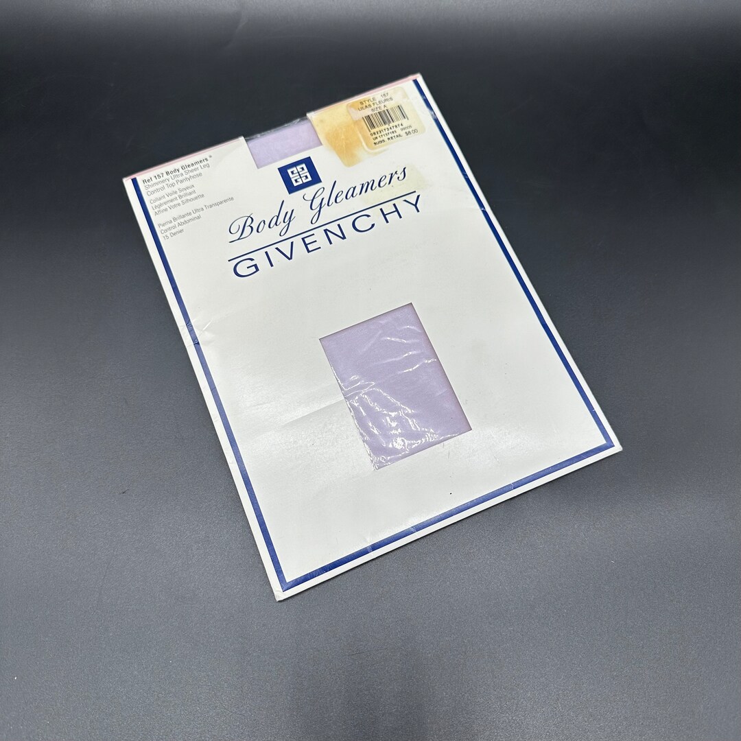 Vintage Givency Shimmering Sheer Control Top Pantyhose Purple Lavender ...