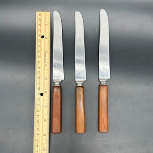 Vintage Butter Knives Stainless Steel Set of 3 Bakelite Handles ...