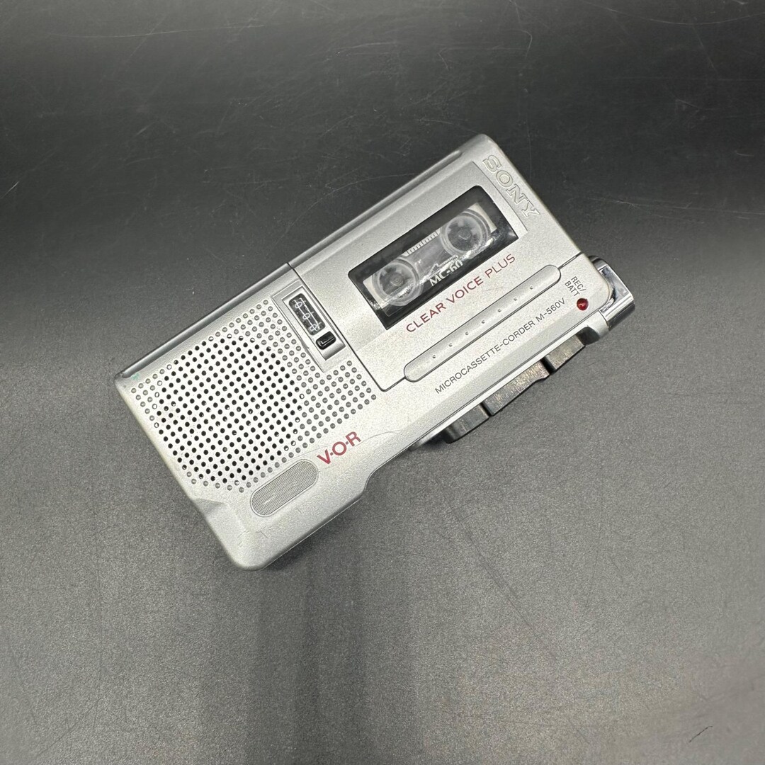 Vintage Sony M 560V Microcassette Recorder VOR Silver Parts or Repair ...