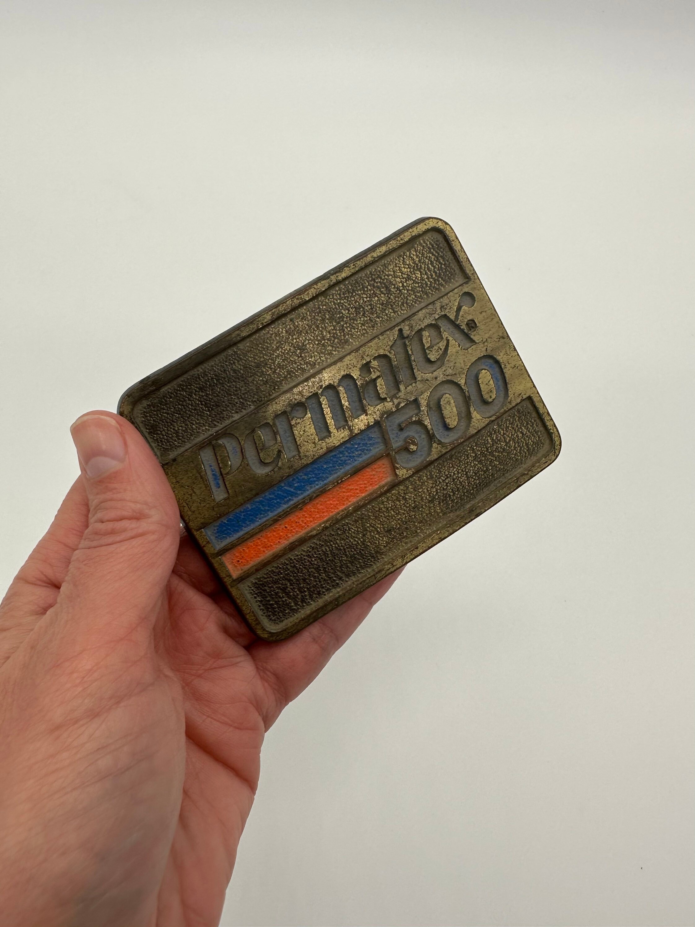 Vintage Belt Buckle Permatex 500 Stock Car Racing NASCAR - Etsy