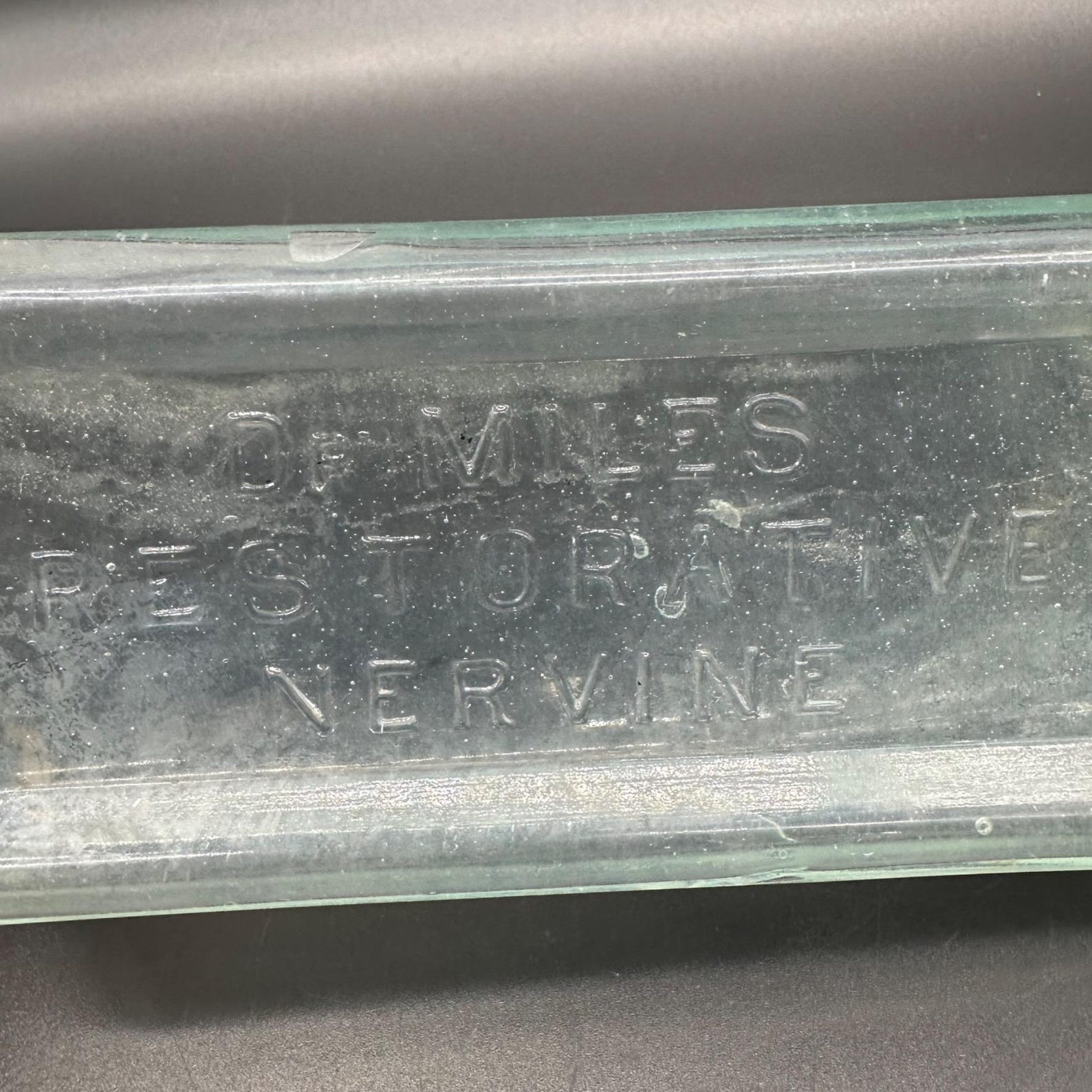 Antique Pharmaceutical Bottle Dr Miles Restorative Nervine Aqua 1890 to ...