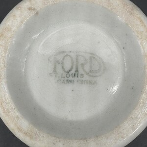 Vintage Custard Cup Ford St Louis Restaurant Ware Checkerboard 1950s ...