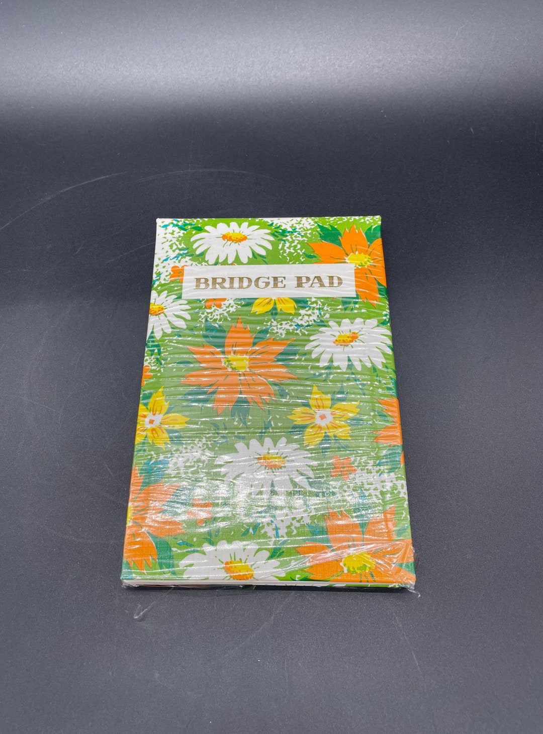 Vintage Bridge Pad Daisy Flowers Score Card Tally Sheet New - Etsy