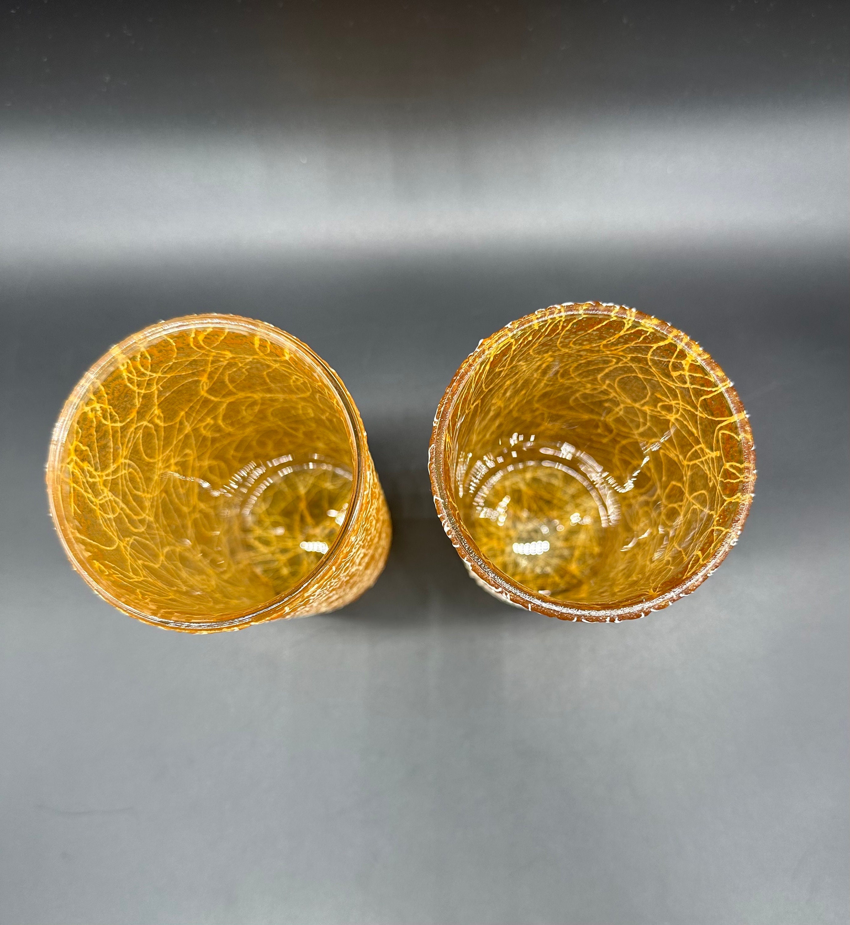 Vintage Spaghetti String Glasses Tumblers Mid Century Modern Set of 2 ...