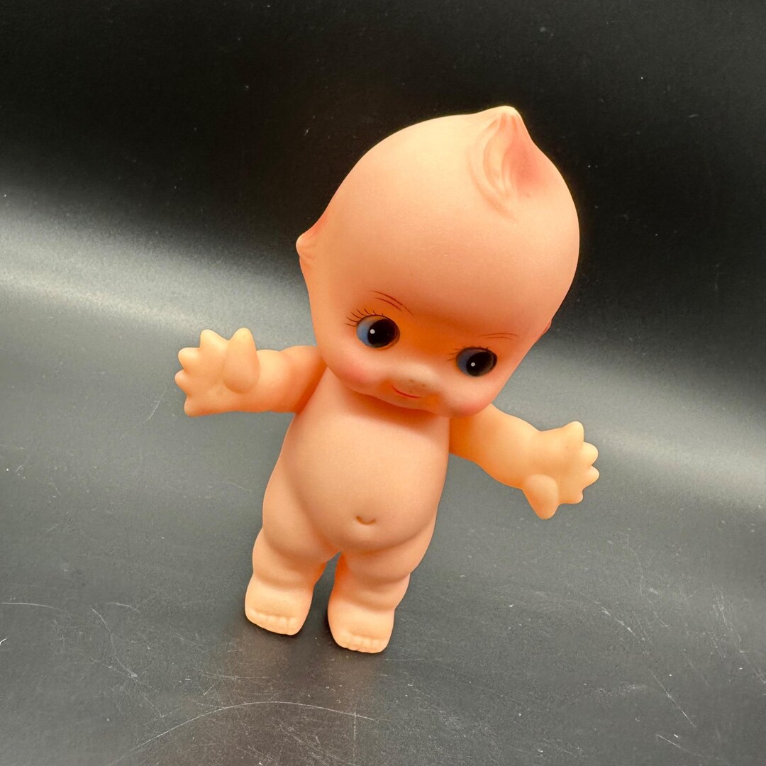 Vintage Kewpie Doll Baby Figurine Hong Kong 1970s Kitschy Rubber Toy ...