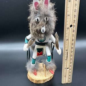 Kachina Doll Native American Dancer Signed Long Figurine Mouse 2 Piece ...