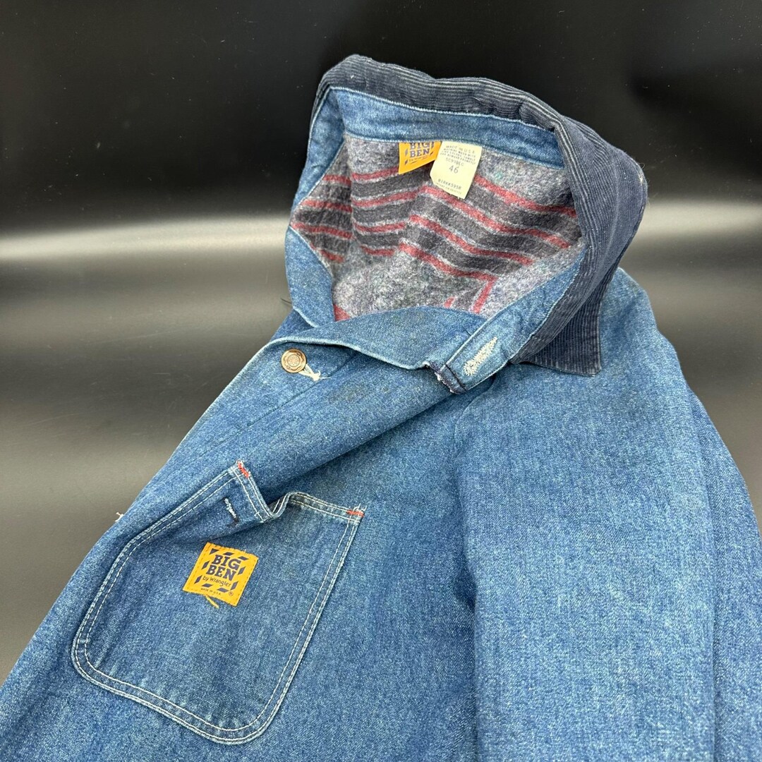 Vintage Big Ben Wrangler Denim Chore Barn Jacket Sz 46 XXL Blanket Lined as Is - Etsy
