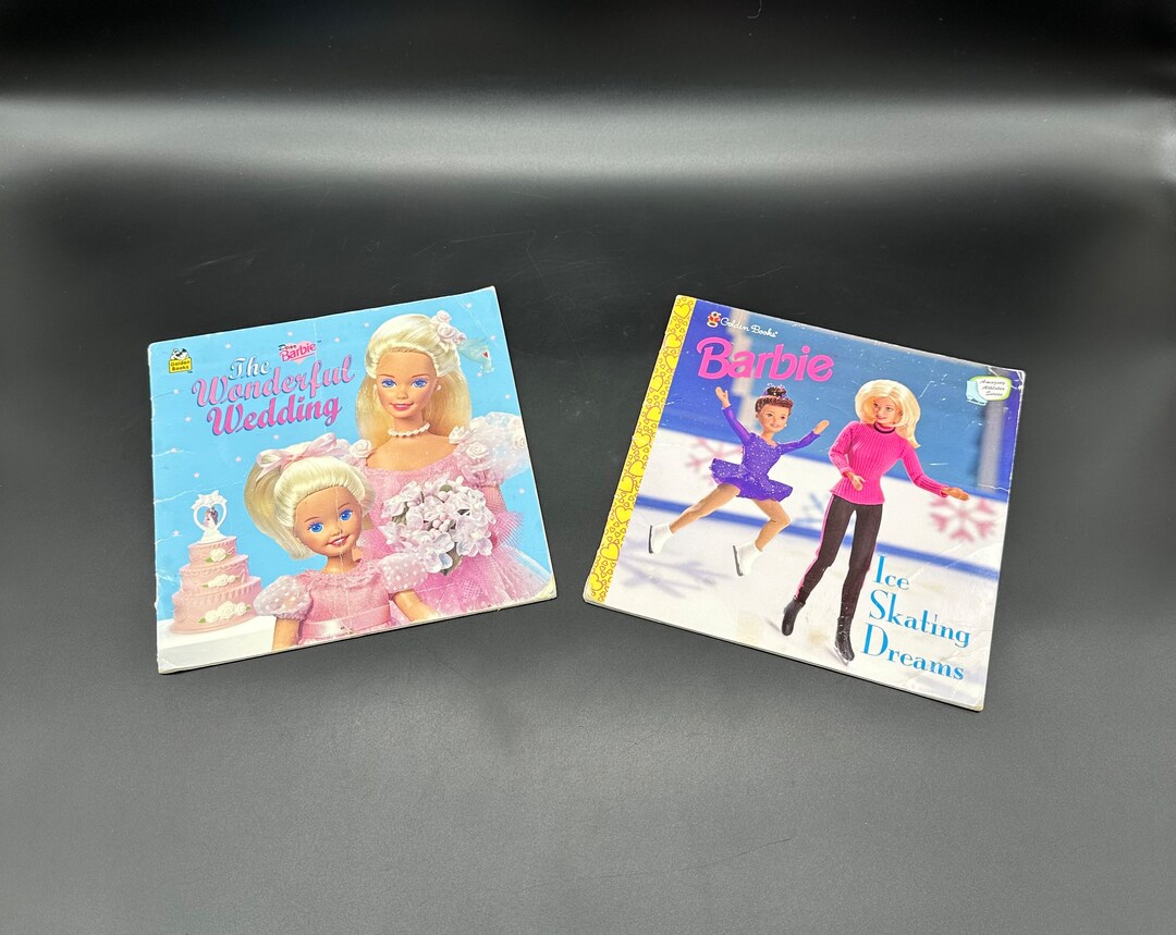 Vintage Barbie Golden Books 1990s Paperback Ice Skater Wedding - Etsy
