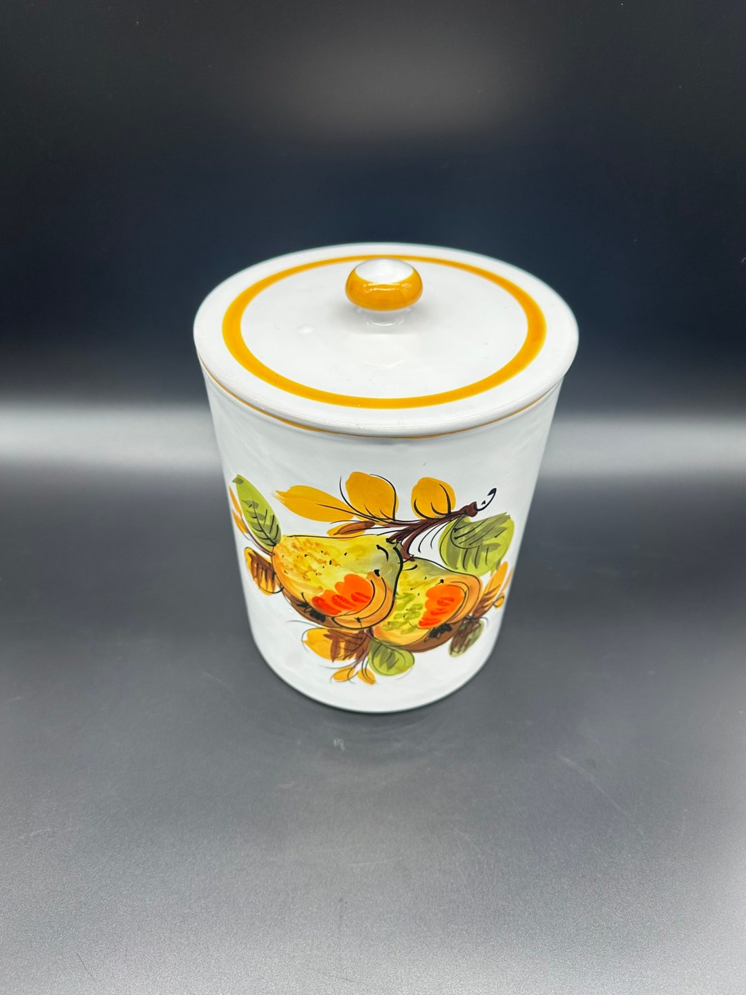 Vintage Italian Canister Kitchen Pottery Signed Doni Made in Italy ...