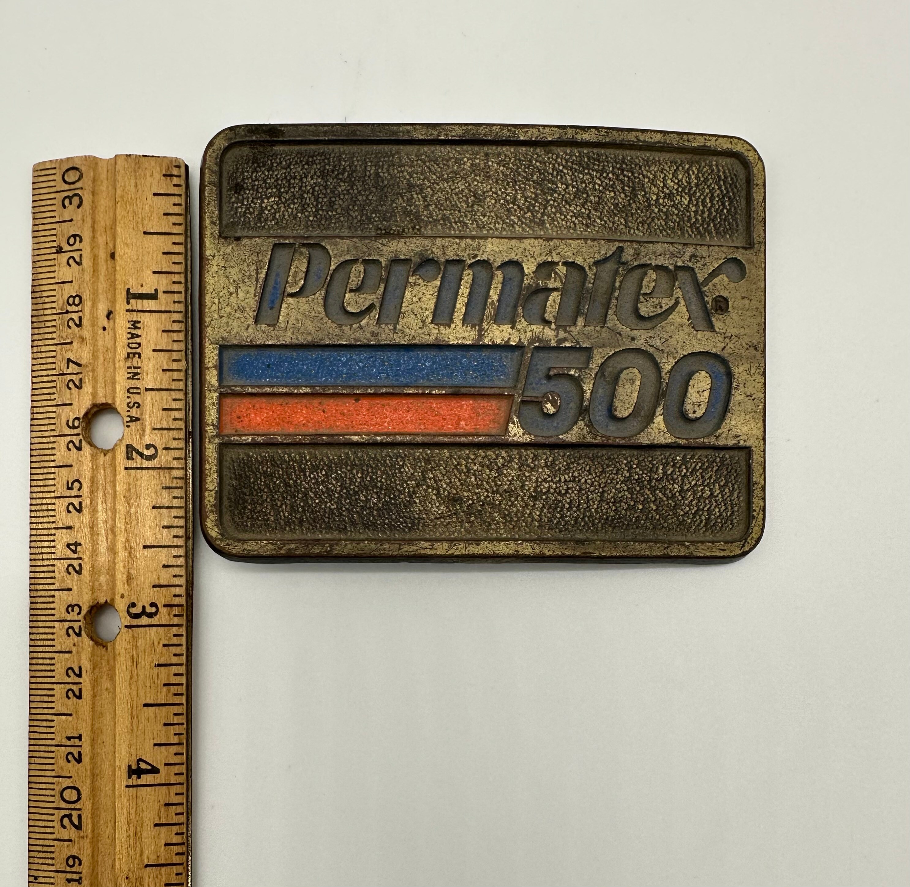 Vintage Belt Buckle Permatex 500 Stock Car Racing NASCAR - Etsy