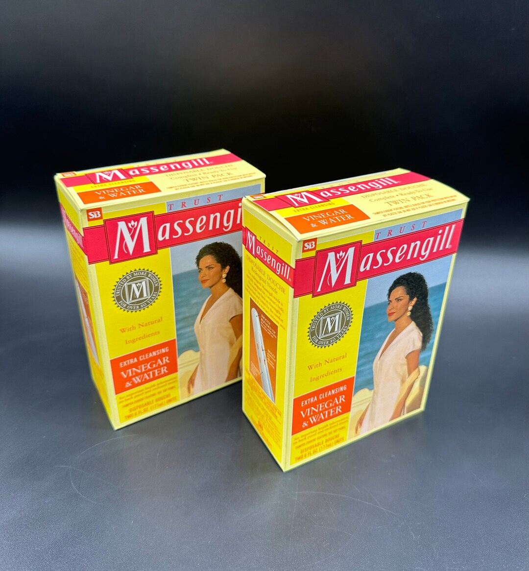 Vintage Massengill Douche Vinegar Water Two Boxes Retro - Etsy