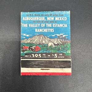 Vintage Albuquerque NM Real Estate Advertising Matchbook Estancia ...