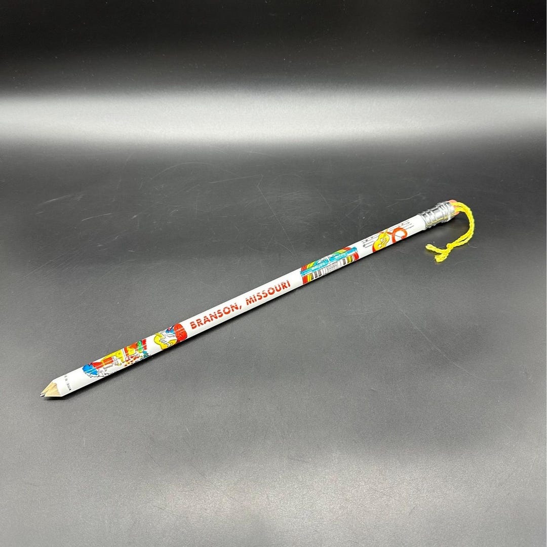 Giant Souvenir Pencil Vintage Jumbo Travel Branson Missouri Novelty ...