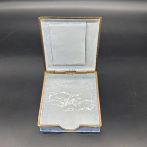 Enamel Metal Note Holder Picture Frame Cottage Desk Accessory Butterfly ...