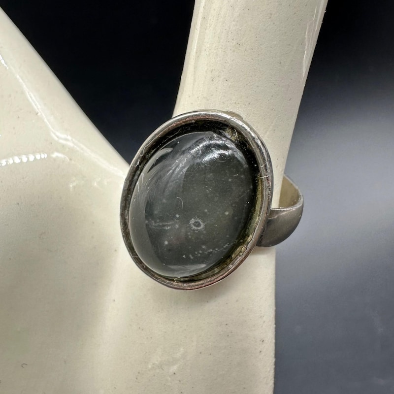 Vintage Mcm Stone Ring - Etsy