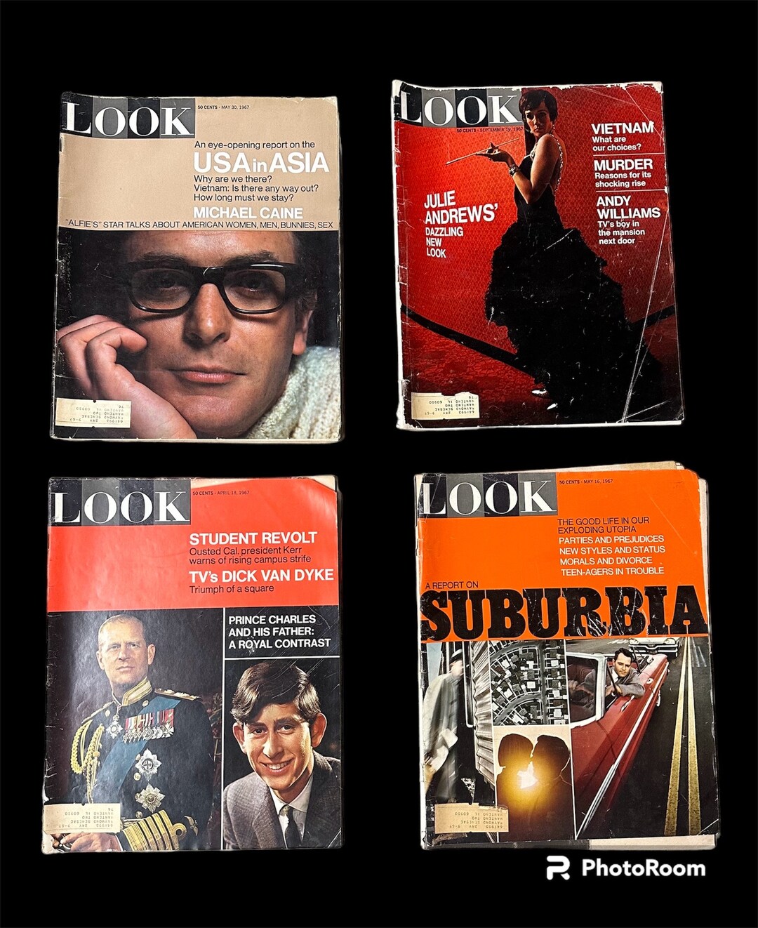 Vintage Look Magazines 1967 Prince Charles Julie Andrews Duck Van Dyke ...