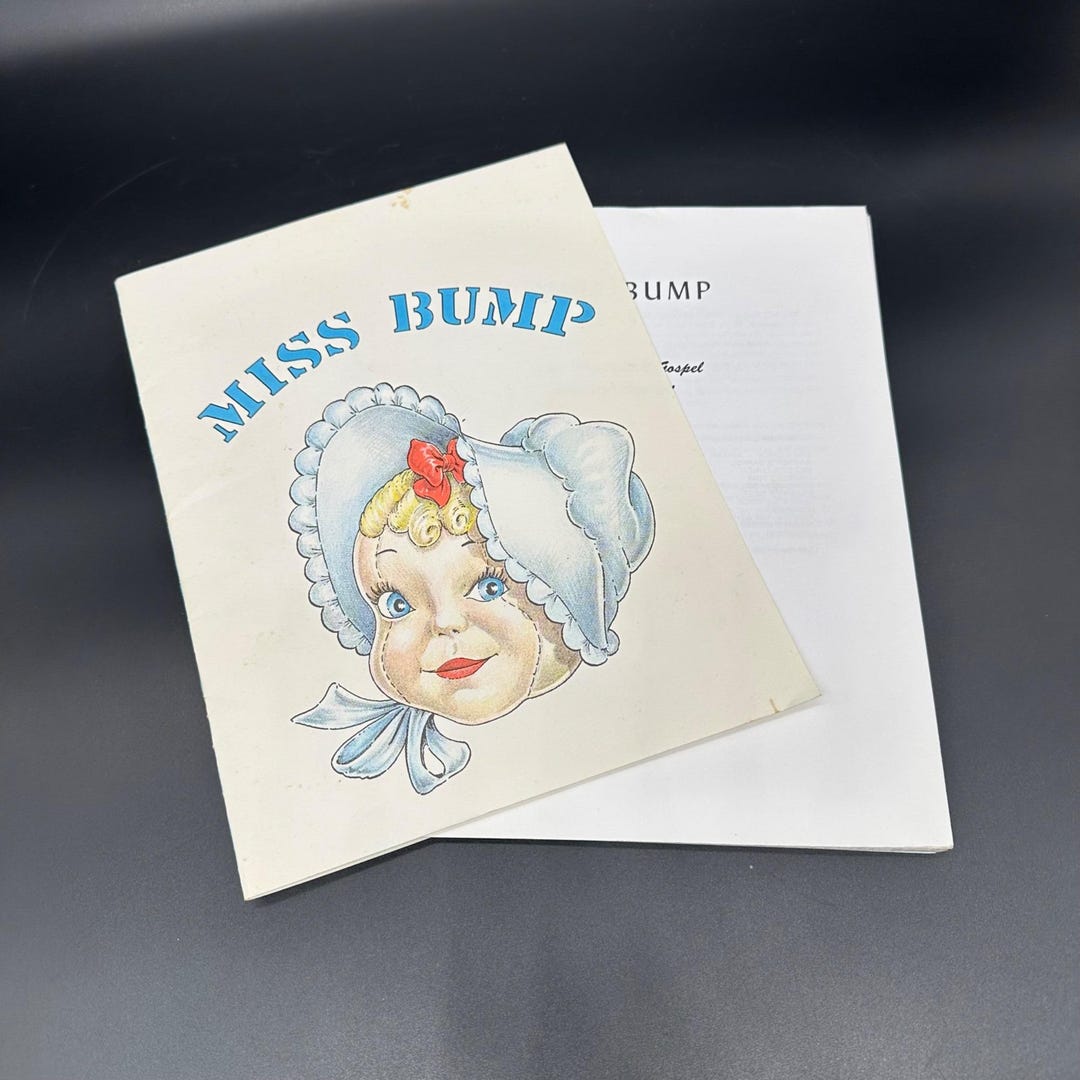 Vintage 1970 Miss Bump Sunday School Lesson Childrens Church Story ...