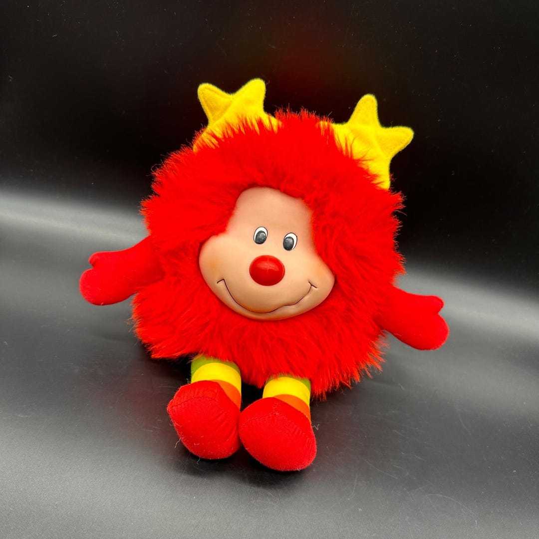 Vintage Rainbow Brite Red Sprite Romeo 1983 Mattel Stuffed Animal Plush ...