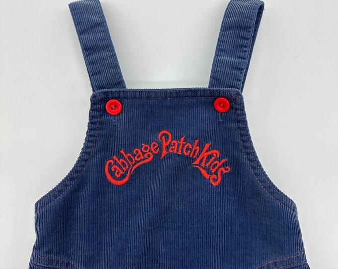Vintage Childrens Overalls Cabbage Patch Kids 2T Corduroy Embroidered ...