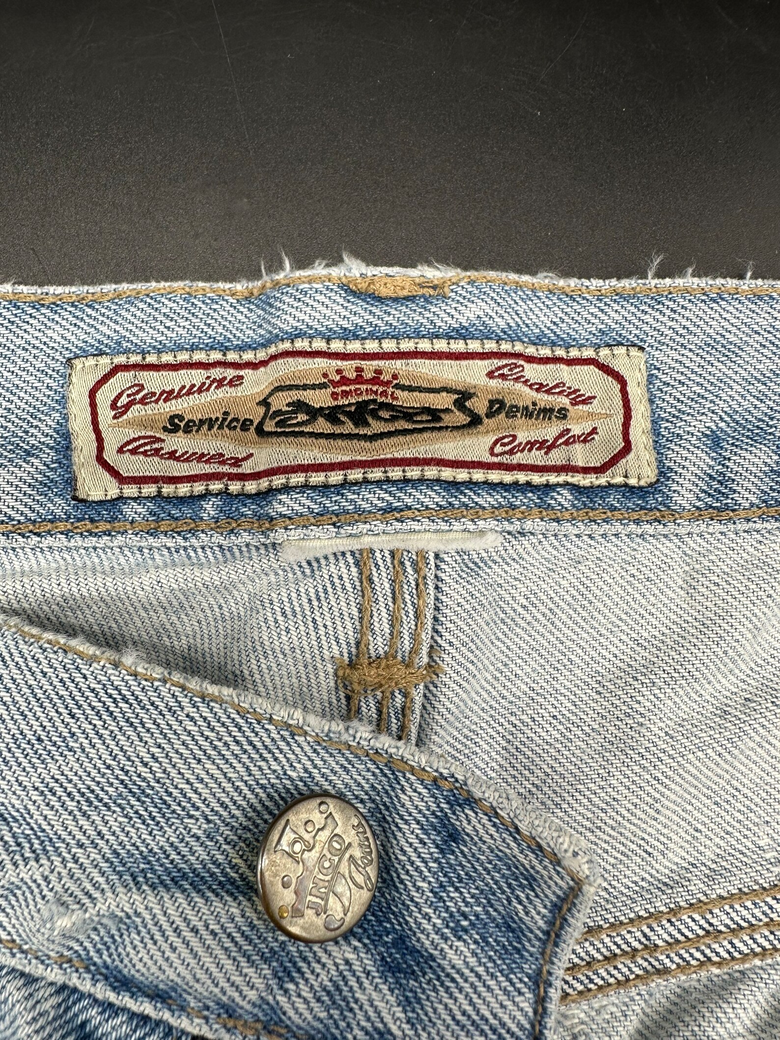 Vintage JNCO Jean Shorts Baggy Skater Denim Embroidered Patch - Etsy