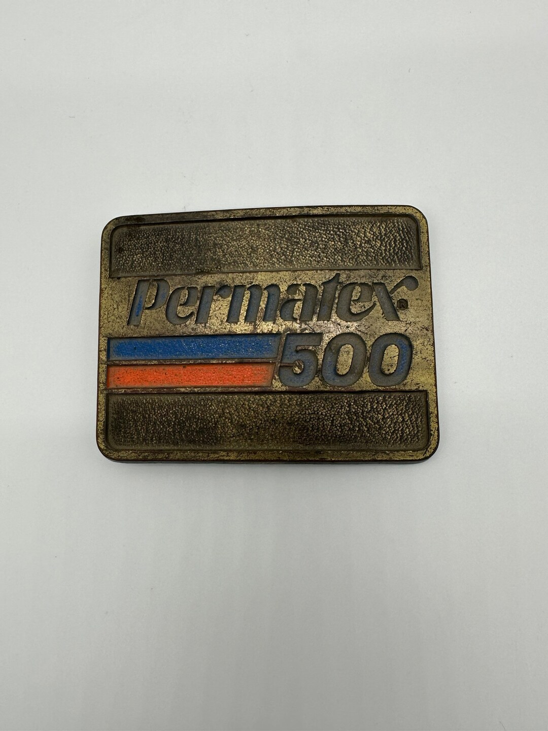 Vintage Belt Buckle Permatex 500 Stock Car Racing NASCAR - Etsy