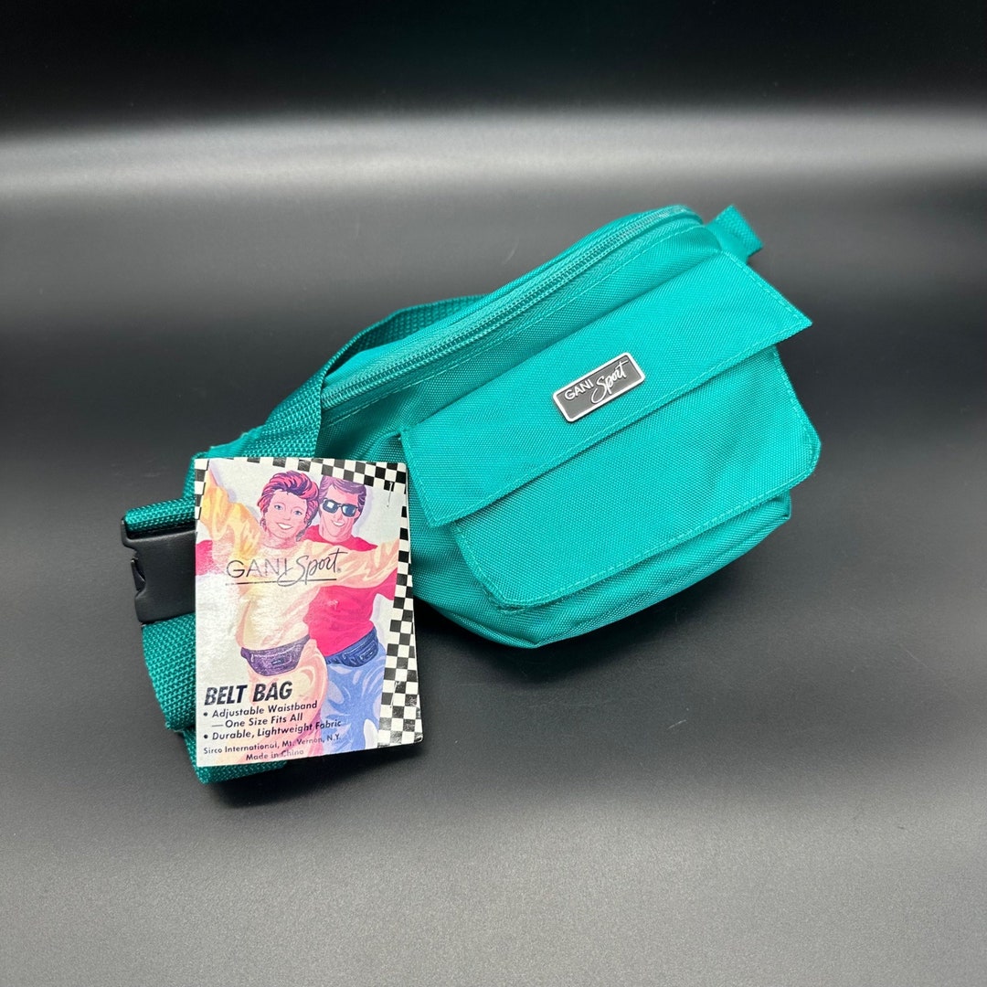 Vintage Fanny Pack Teal 1990s Gani Sport Belt Bag Adjustable Original ...