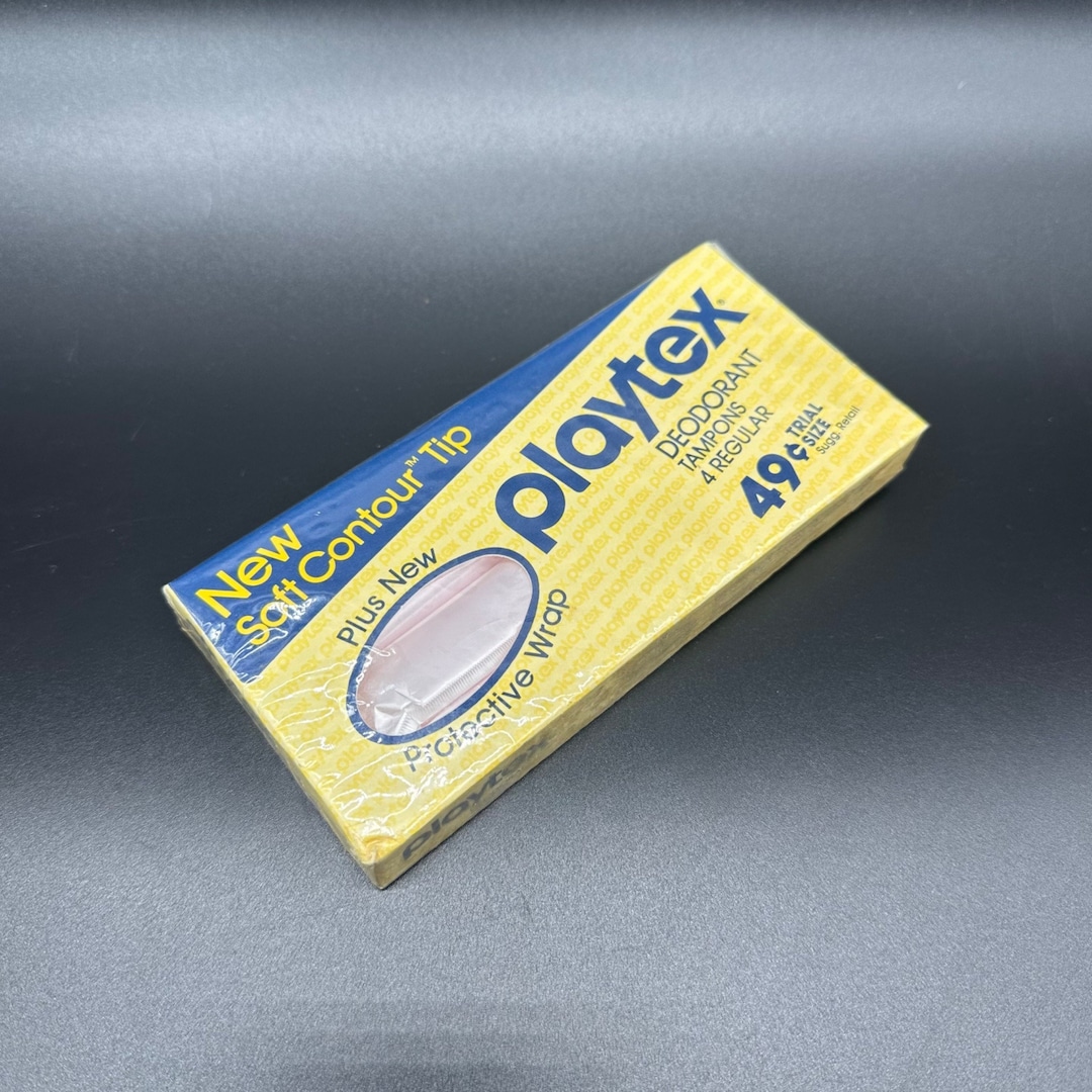 Vintage Playtex Tampons 1980s Trial Size Bathroom Decor TV Movie Prop ...