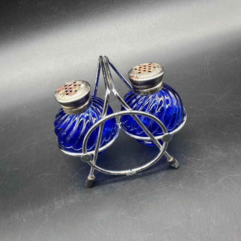 Antique Salt Pepper Holder - Etsy