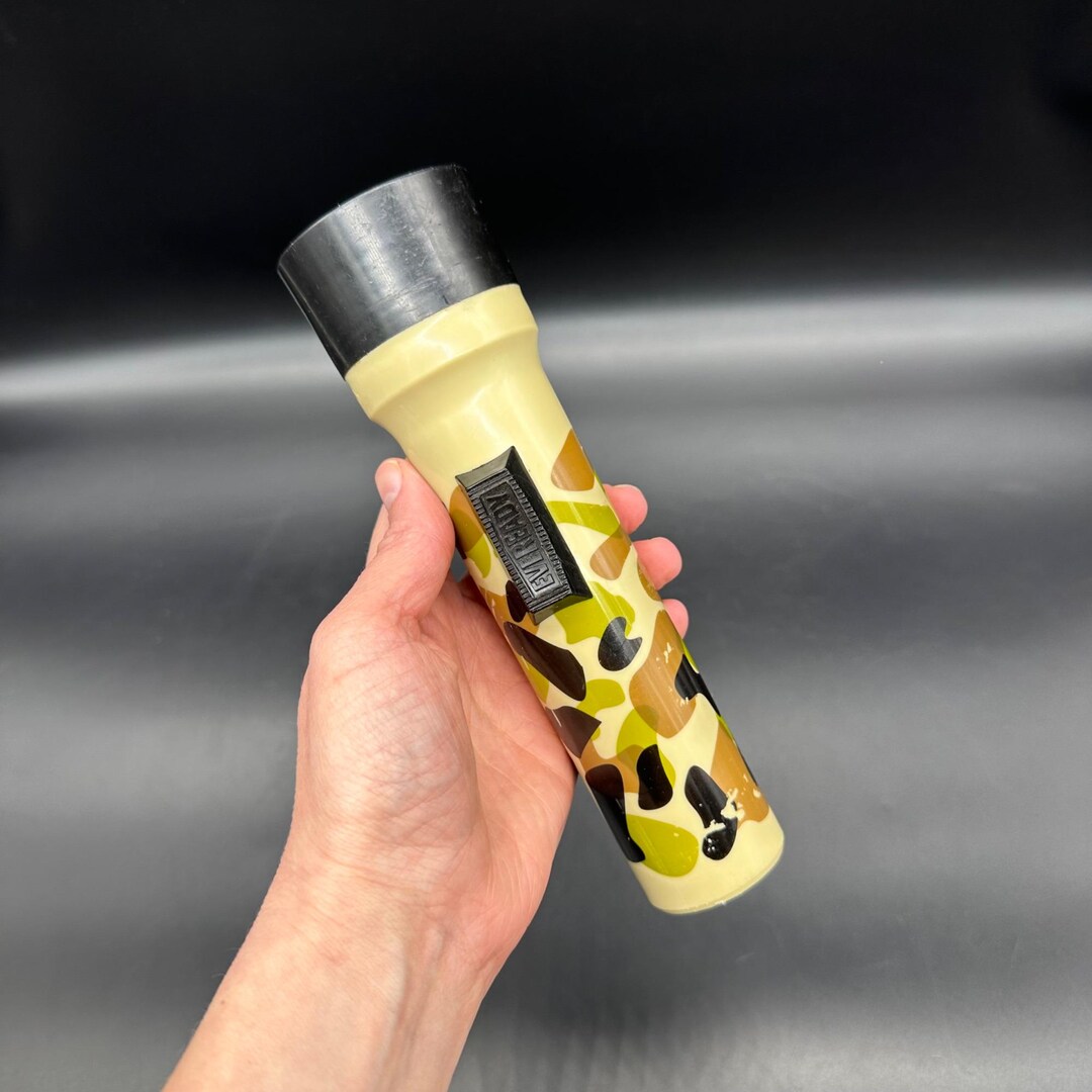 Vintage Camouflage Flashlight Eveready USA Plastic Hunting Retro Dad ...