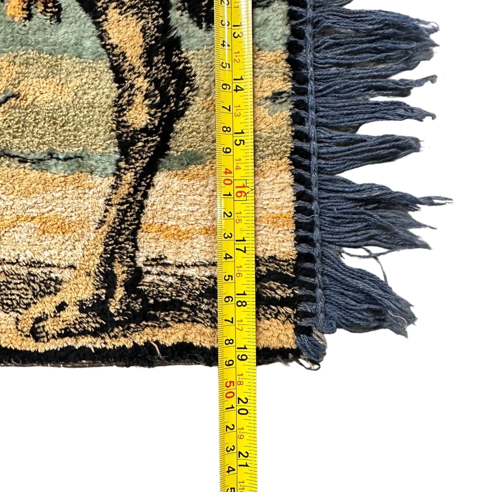 Vintage Camel Pyramids Wall Tapestry Rug Fringe Mid Century Decor Egypt ...