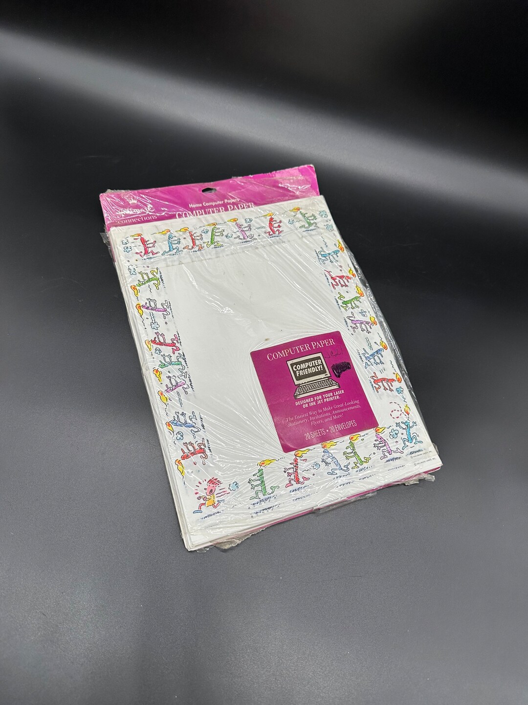 Vintage Computer Paper Printer Hallmark Novelty Running Man - Etsy