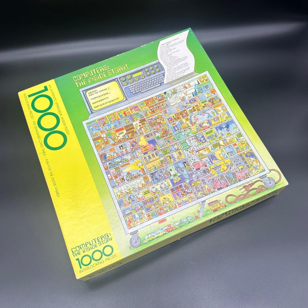 Vintage Springbok Jigsaw Puzzle Computers the Inside Story 1000 Pieces ...