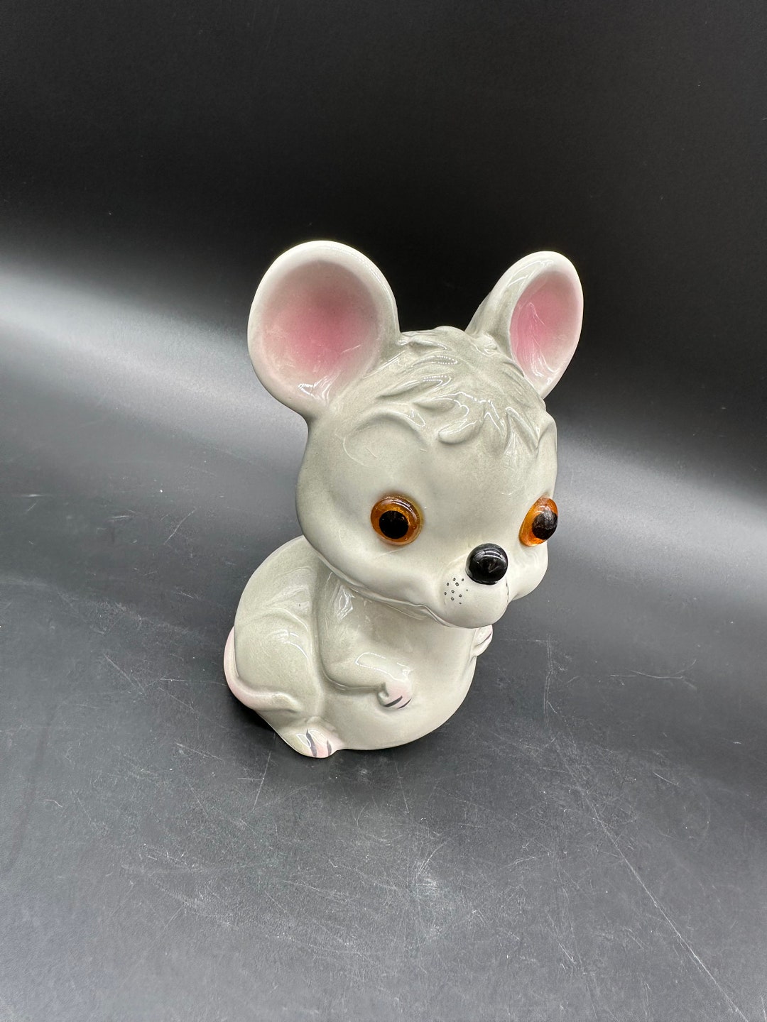 Vintage Lefton Mouse Coin Bank H4302 Japan Anthropomorphic Kitschy - Etsy