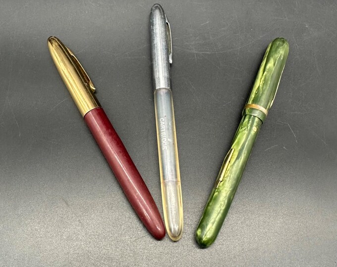 Vintage Fountain Pen Lot Non Functional Collectibles USA Repair Servall ...