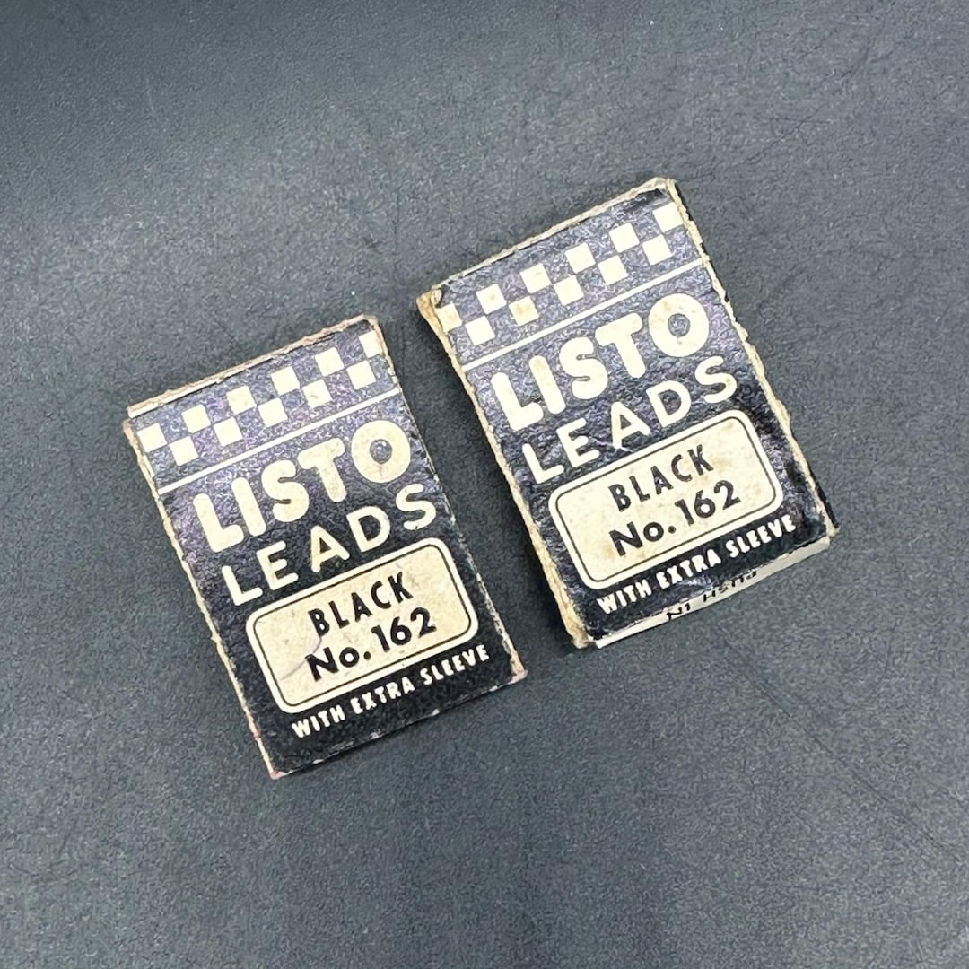 Vintage Listo Black Pencil Leads 1950s Advertising Office Decor ...