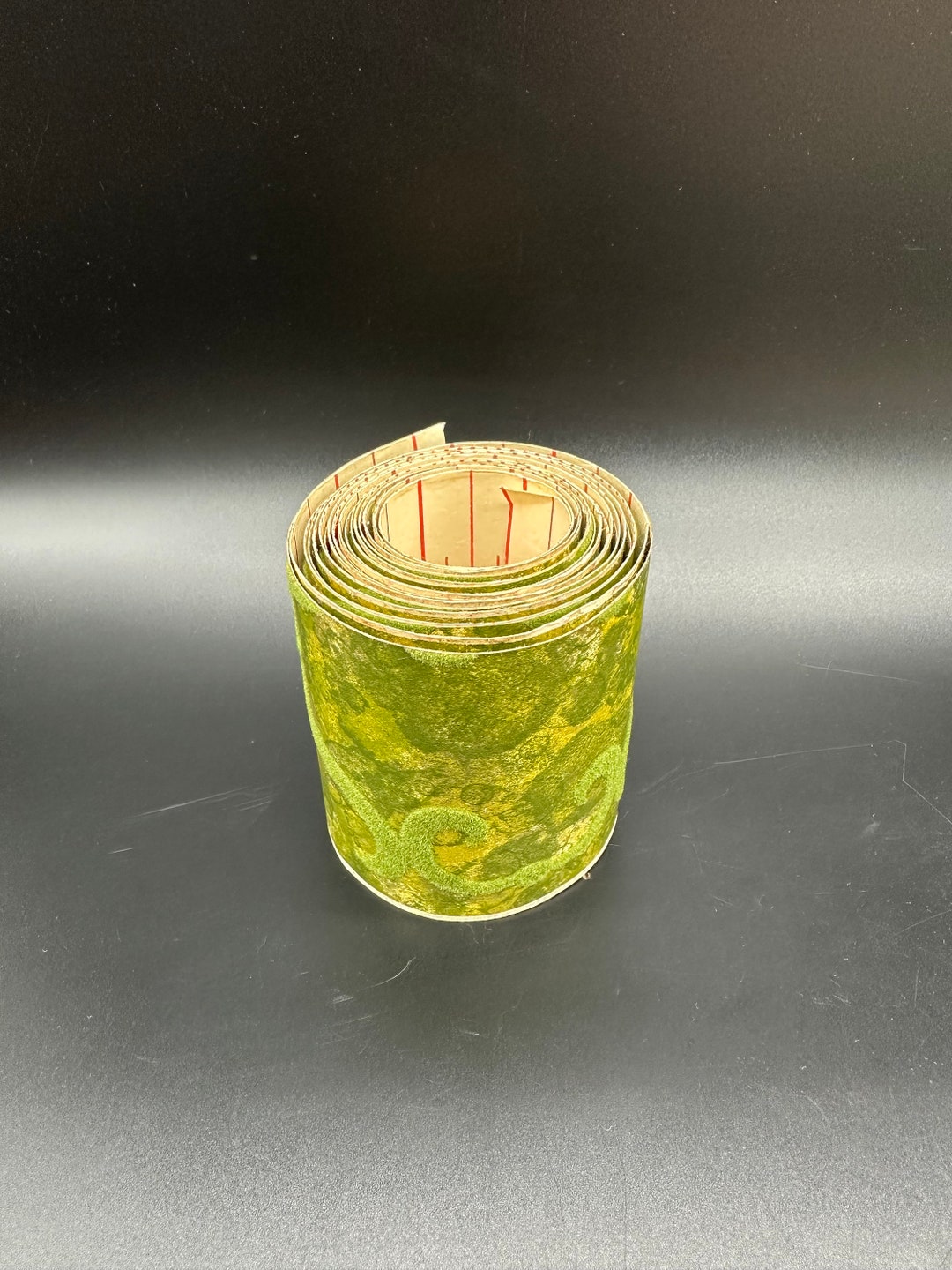 Vintage Contact Paper Border Framing Adhesive Decor MCM Green Gold - Etsy