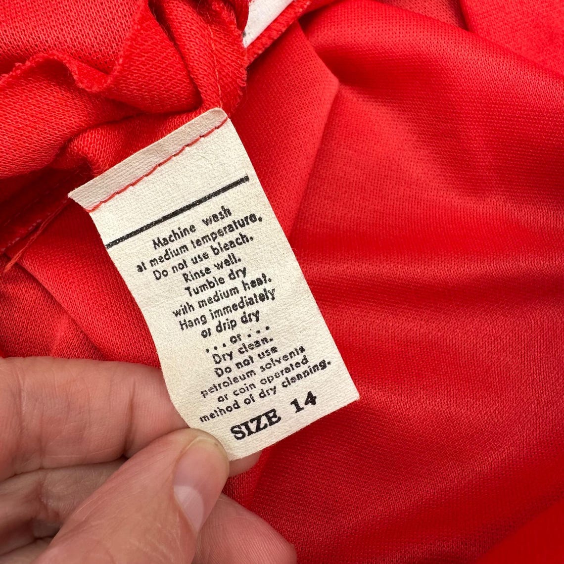 Vintage Red Dress 1980s R and K Originals Belted Business Christmas ...