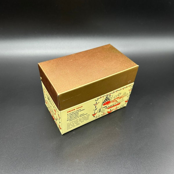 Metal Recipe Box - Etsy