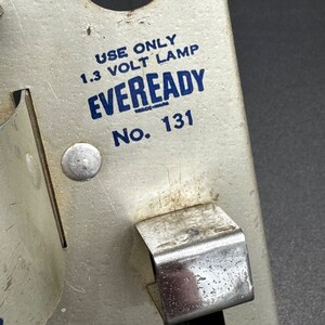 Vintage Eveready Battery Bulb Tester USA Aluminum Not Working Gray Blue ...