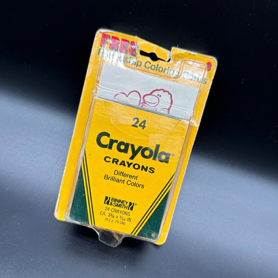 Vintage Crayola Crayons 24 Count 1986 Binney Smith Friendship Coloring ...