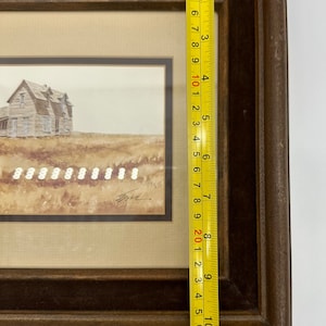 Vintage Print Abandoned Farmhouse Prairie Signed Numbered Larry Greer ...